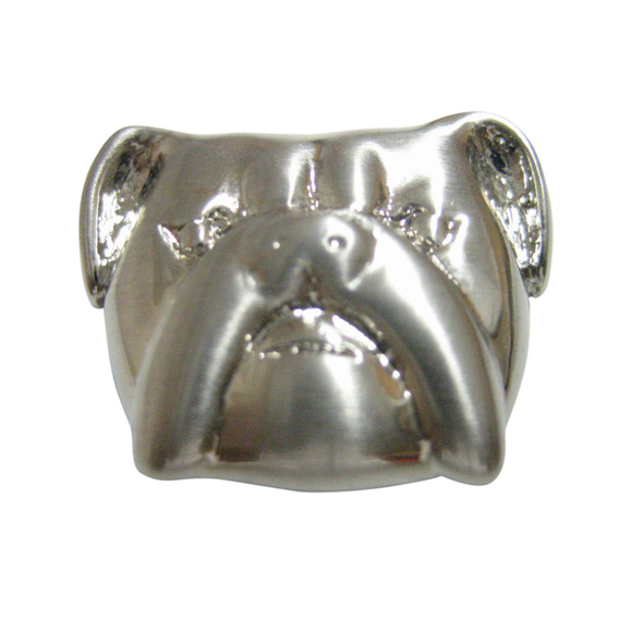 Kiola Designs | Other | Silver Toned Bulldog Head Magnet | Poshmark